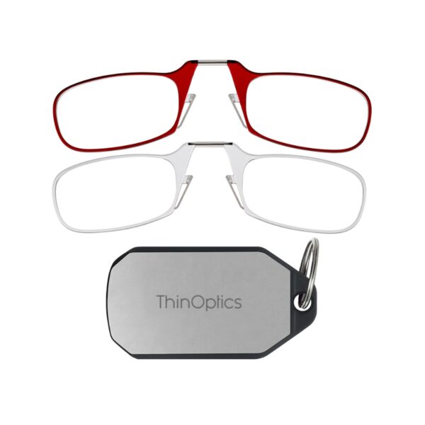 Thinoptics 2 Readers + Silver Keychain Case - Tika