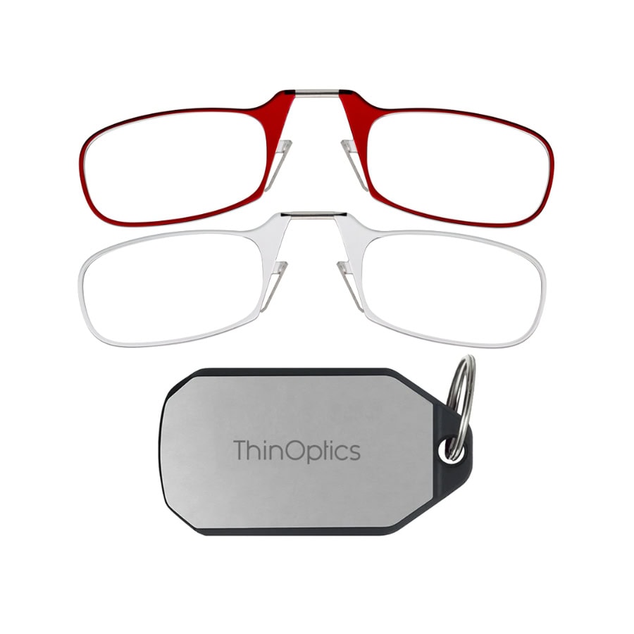 Thinoptics 2 Readers + Silver Keychain Case - Tika